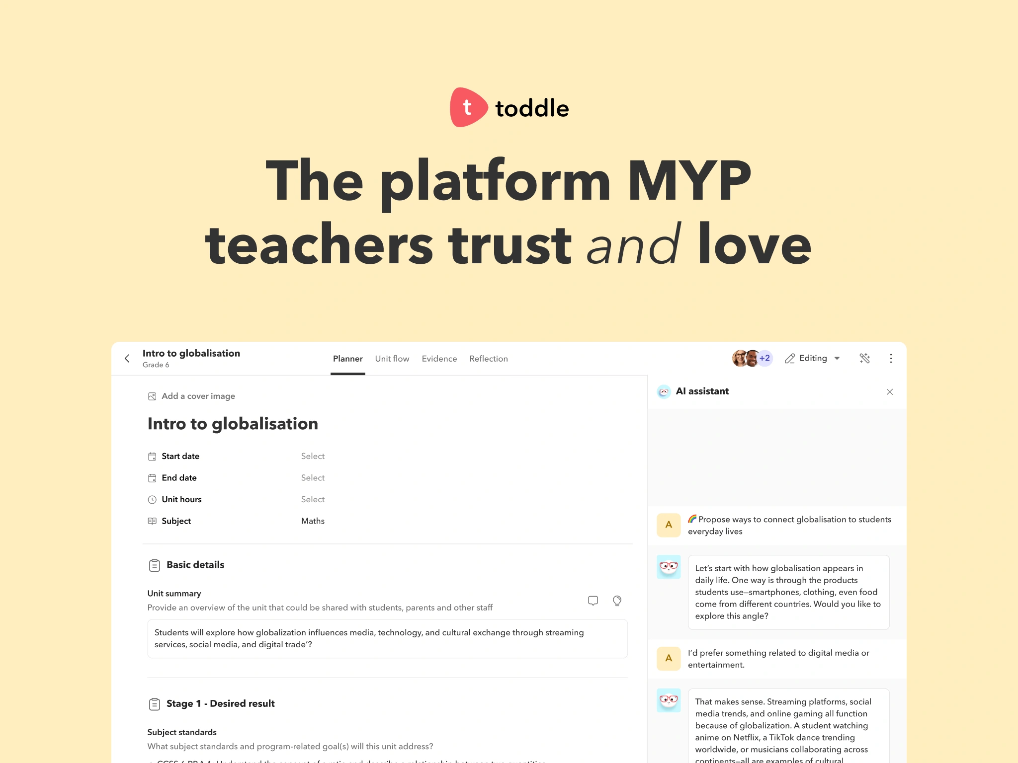 Learning Management System (LMS) for IB MYP | Toddle
